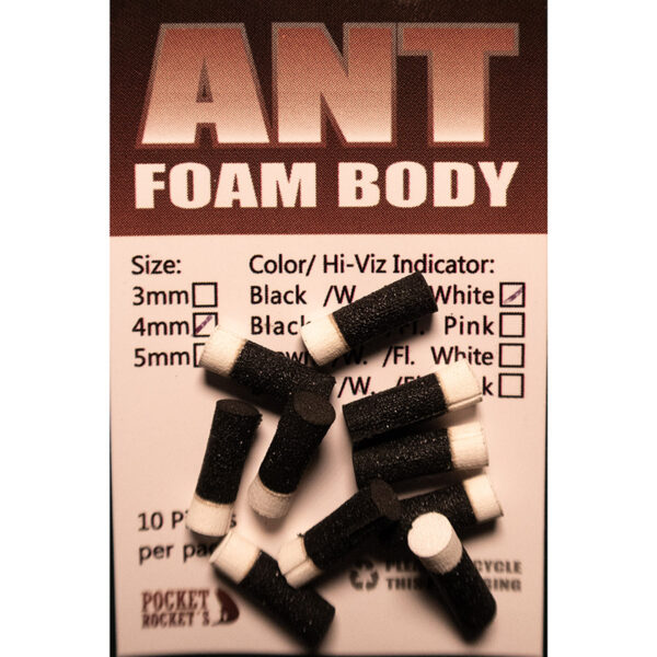 Ant Foam Body Pocket Rocket's - Rubí Fly Fishing